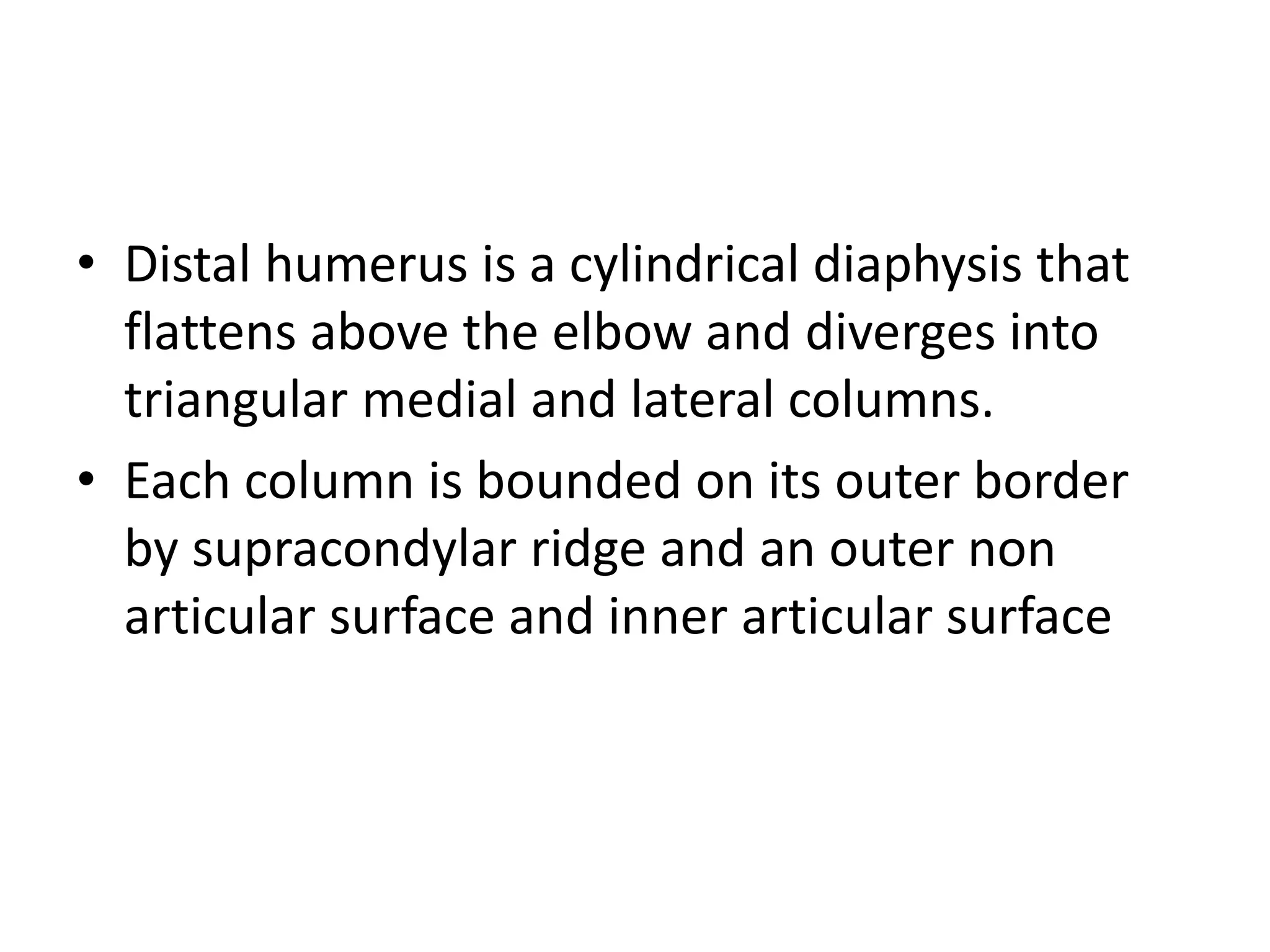 Distal humerus fracture | PPTX