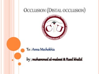 Distal occlusion | PPTX | Dental Health | Diseases and Conditions