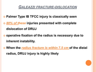 Distal radioulnar joint injuries | PPTX