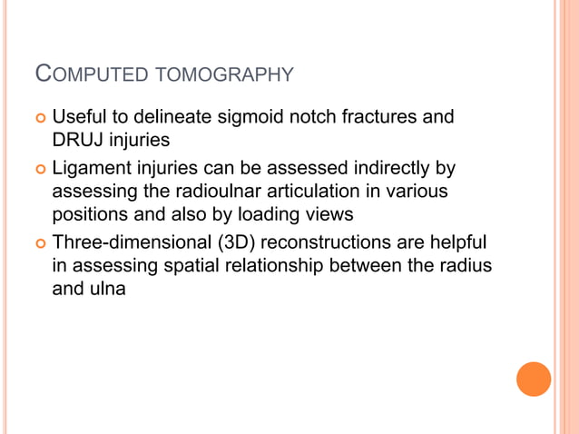 Distal radioulnar joint injuries( DRUJ) and carpal instability | PPTX