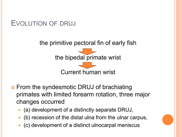 Distal radioulnar joint injuries( DRUJ) and carpal instability | PPTX