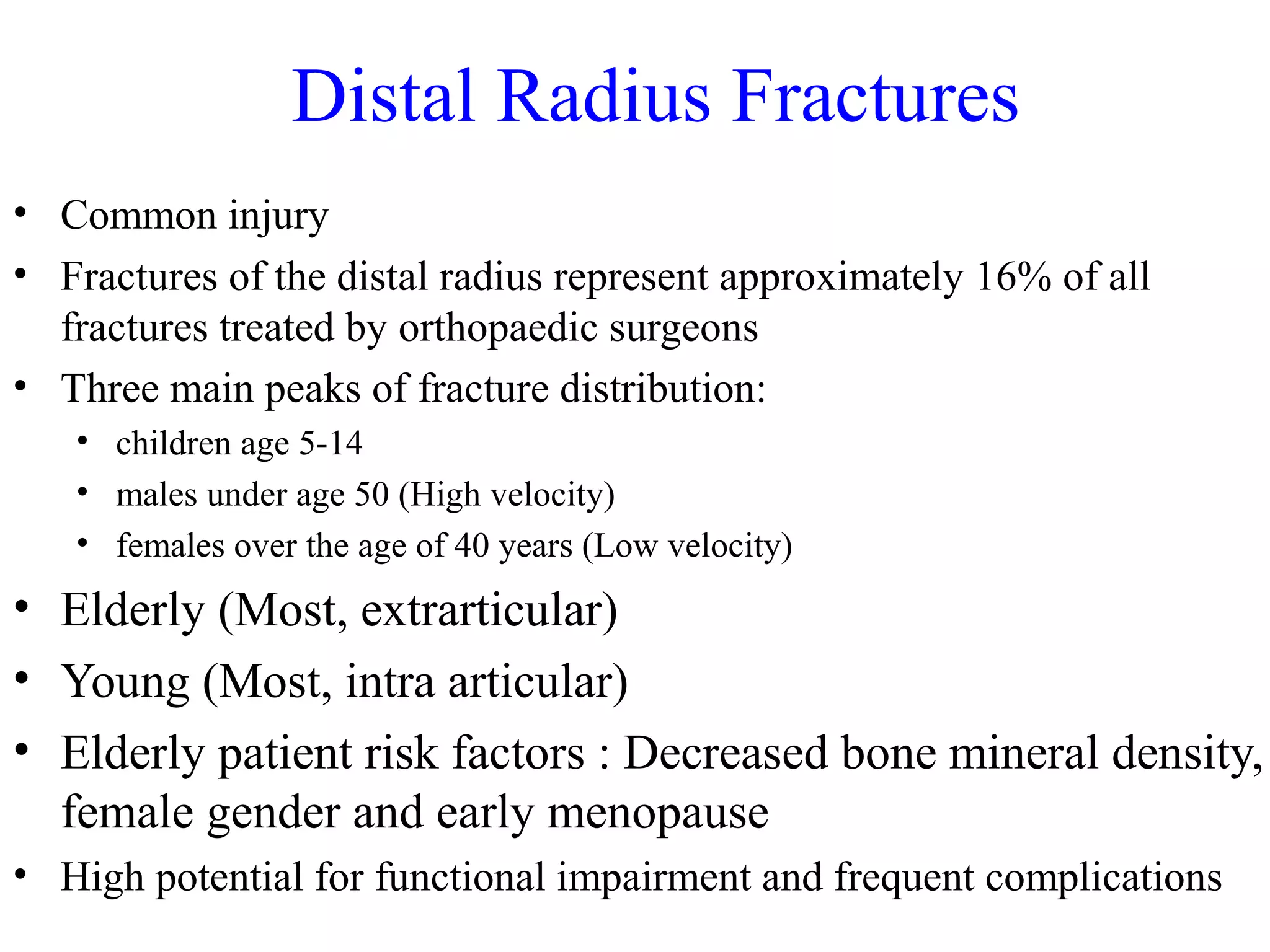 Distal radius fracture | PPT