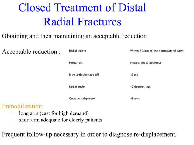 Distal radius fracture | PPT