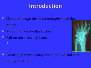 Distal Radius Fractures- Powerpoint presentation | PPTX