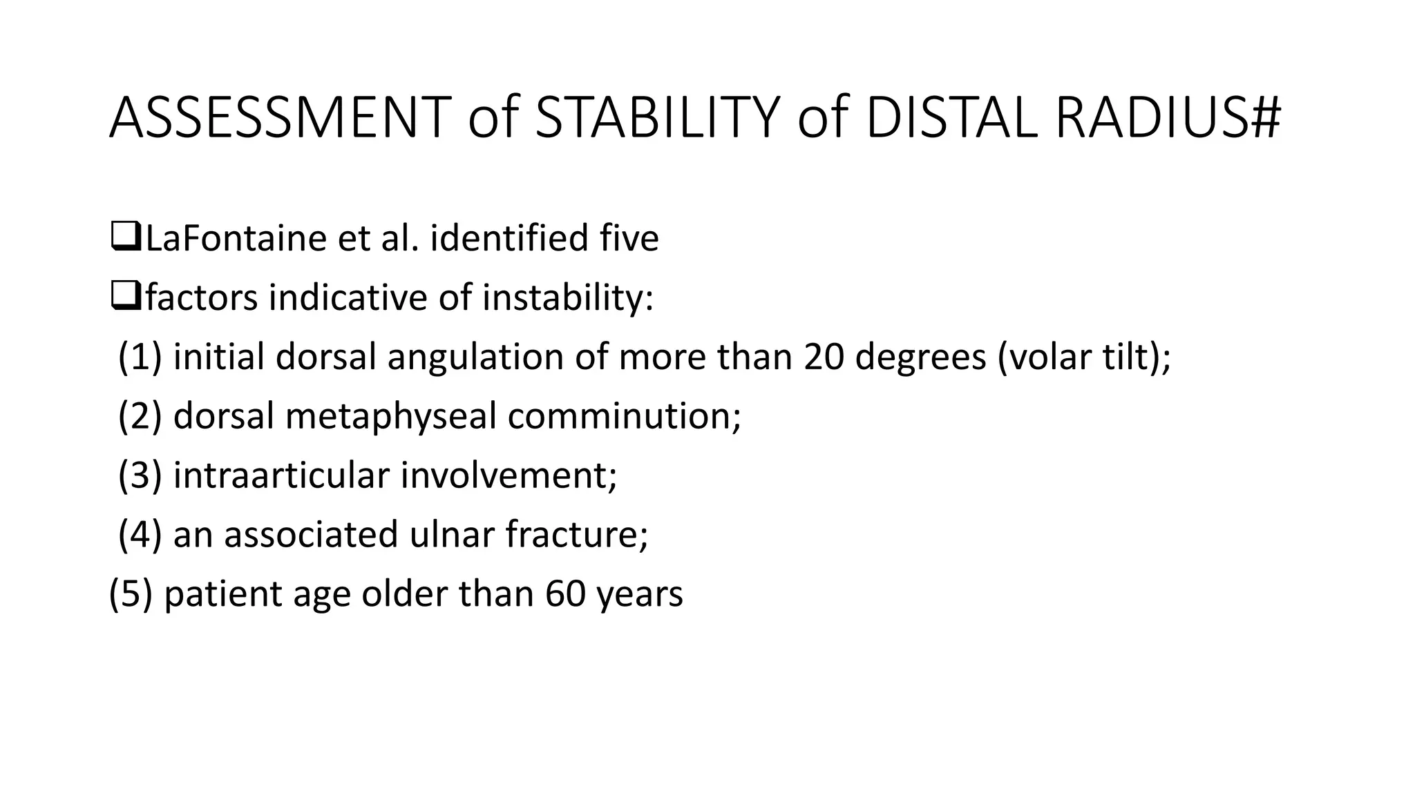 Distal radius fracture in adults | PPTX