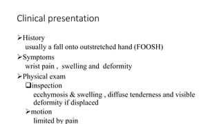 Distal radius fracture in adults | PPTX | First Aid | Injuries