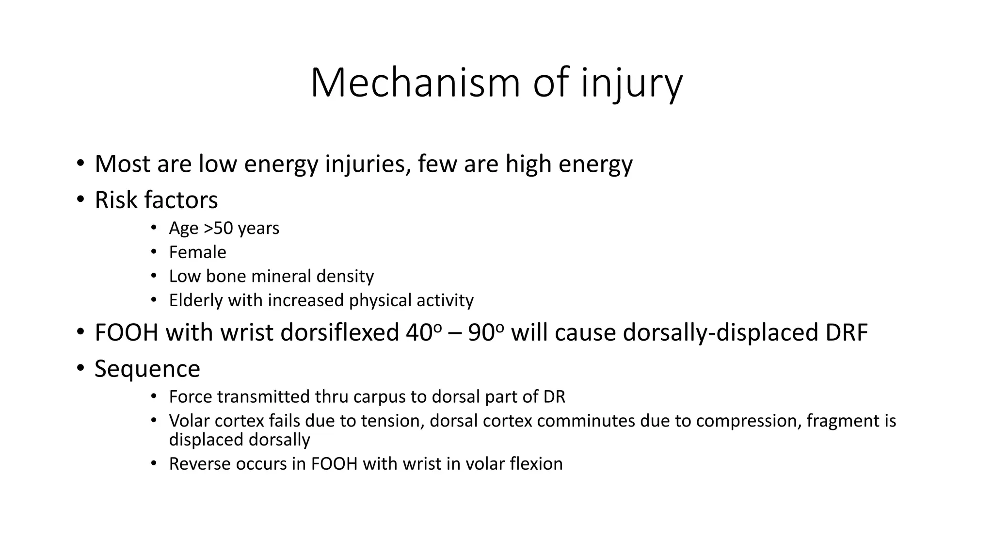 Distal Radius Fractures Ppt