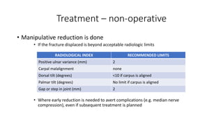 Distal radius fractures | PPTX