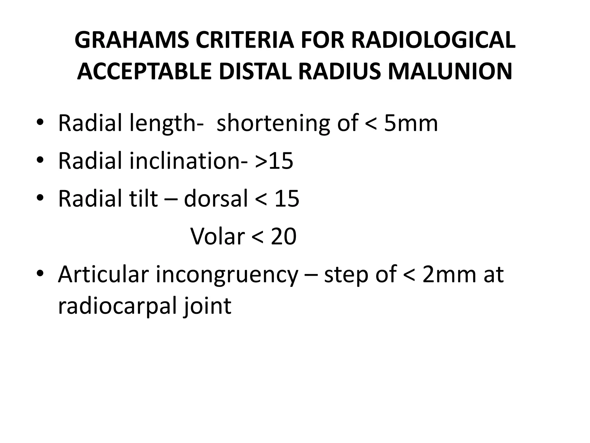Distal radius malunion , correction | PPT