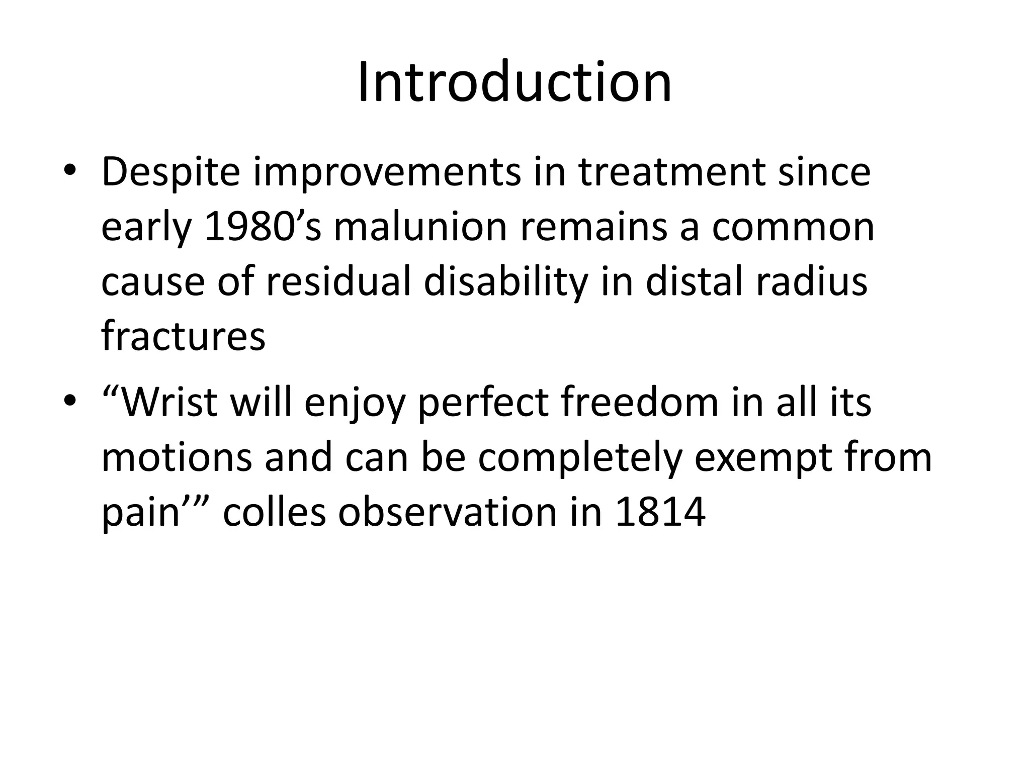 Distal radius malunion , correction | PPT