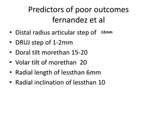 Distal radius malunion , correction | PPT