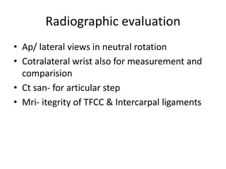 Distal radius malunion , correction | PPT