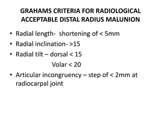 Distal radius malunion , correction | PPT