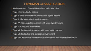 Distal radius fractures | PPTX