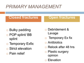 Distal tibia fractures | PPTX