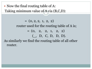 Distance vector routing algorithm | PDF