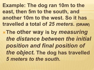 Distance and displacement | PPTX