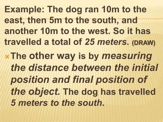 Distance and displacement | PPTX