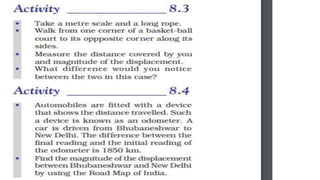 Class 9 topic on distance and displacement | PPTX