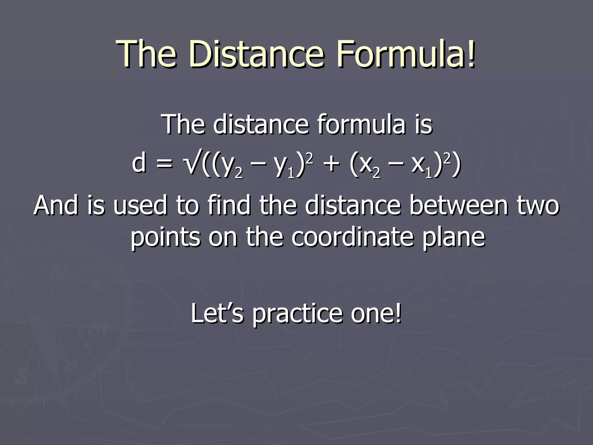 Distance and midpoint notes | PPT