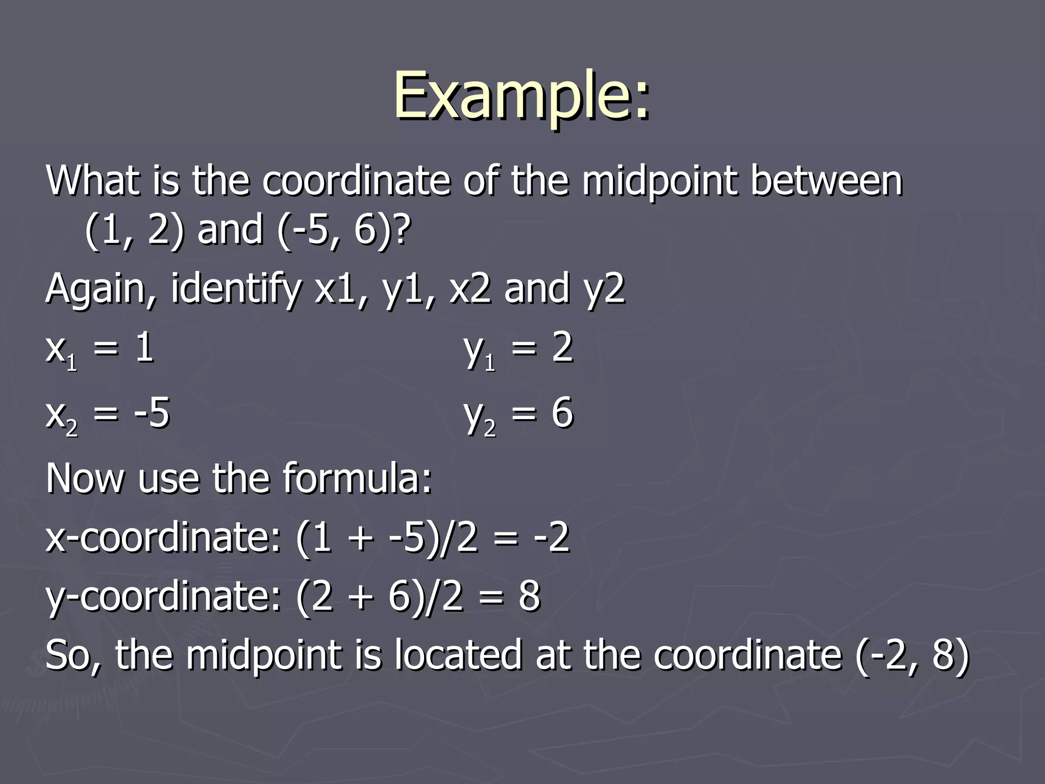 Distance and midpoint notes | PPT | Physics | Science