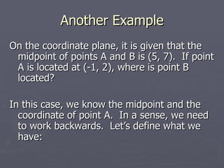 Distance and midpoint notes | PPT