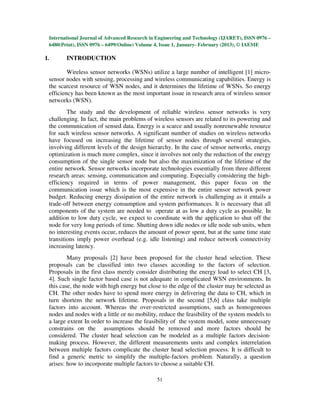 Distance based cluster head section in sensor networks for efficient energy utilization 2 | PDF