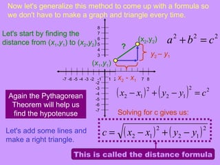 Distance between two points | PPT
