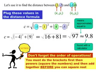 Distance between two points | PPT