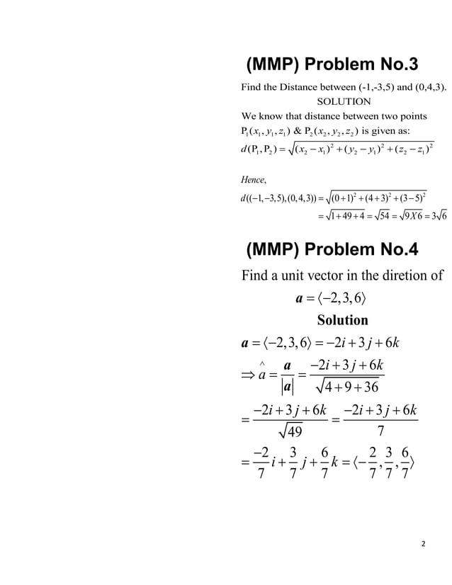 Distance Between Two Pointspdf 