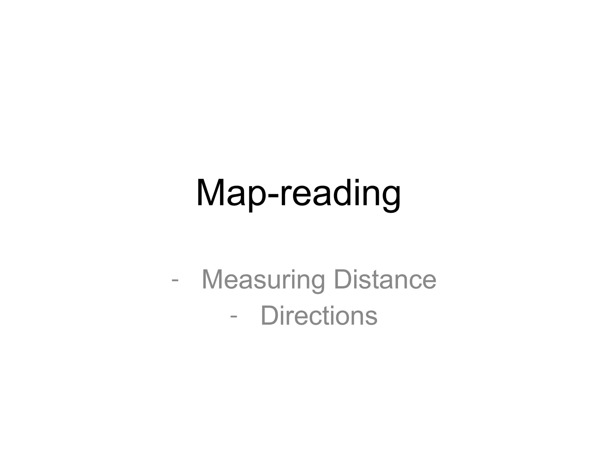 Distance, directions | PPT