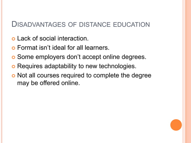 Distance education | PPT