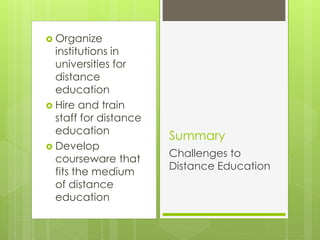 Distance education | PPT
