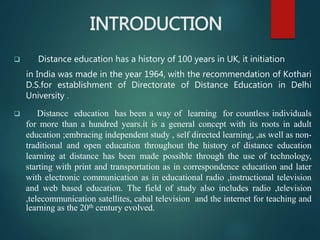 Distance education | PPTX
