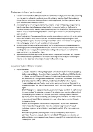 Distance education | PDF