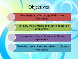Distance education | PPTX