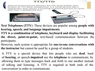 Distance Education Technologies for Students with Special Educational ...