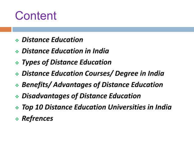 Distance education | PPT