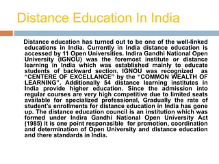 Distance education | PPTX