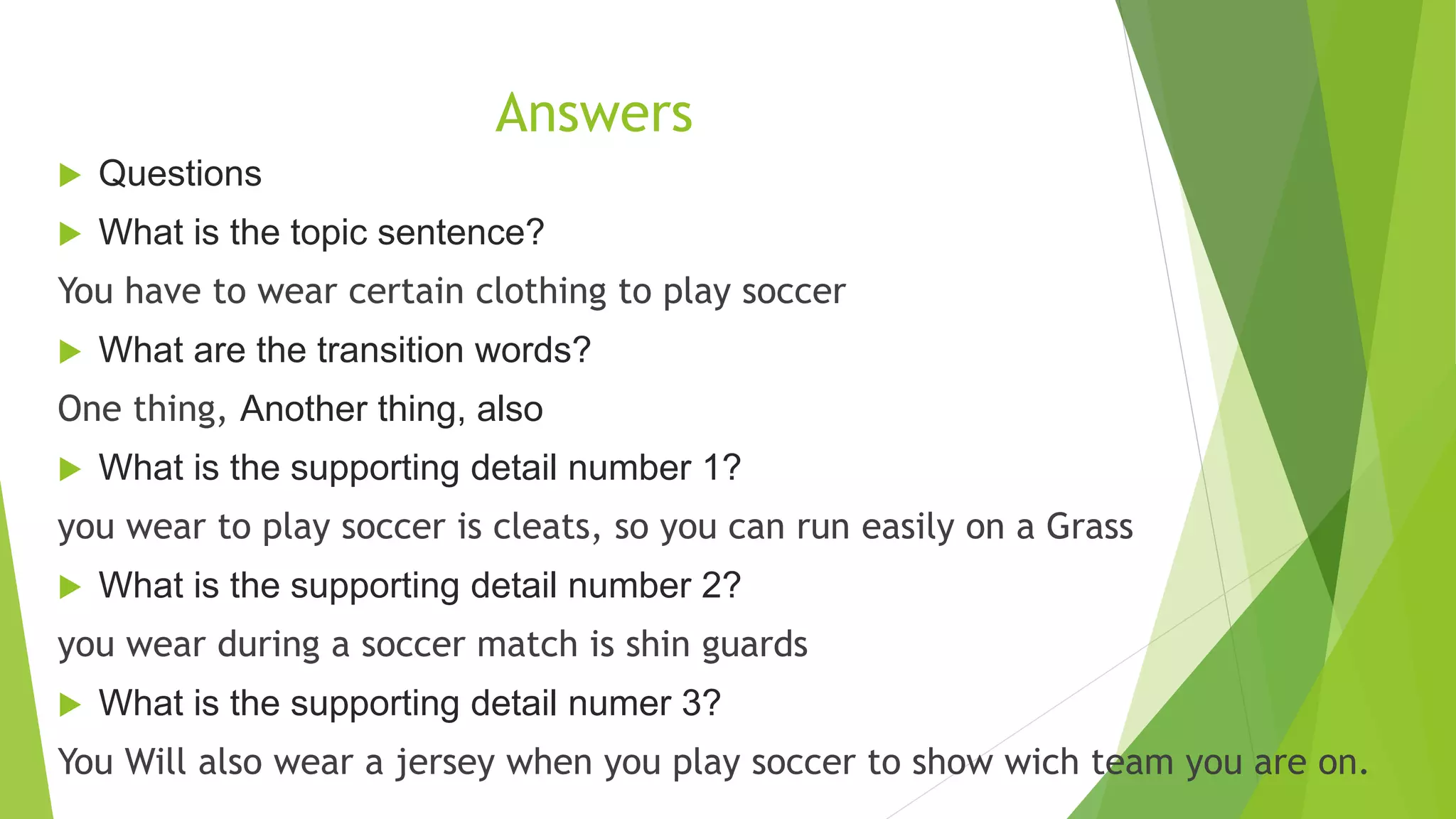 Main Idea and Supporting Details | PPT