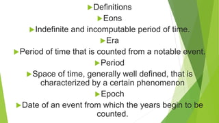 Geological time | PPTX