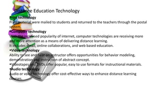 Distance education: ALS | PPTX
