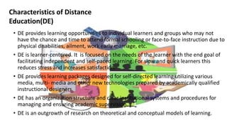 Distance education: ALS | PPT