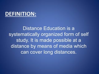 Distance education 2 | PPTX