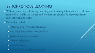 Distance education and e learning | PPTX
