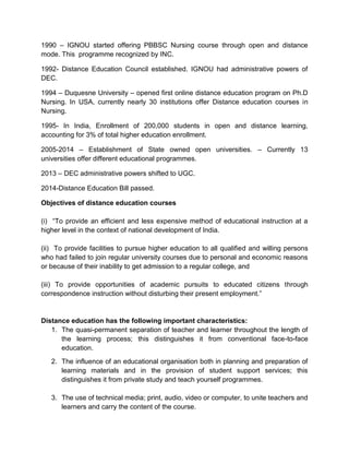 Distance education in nursing | PDF