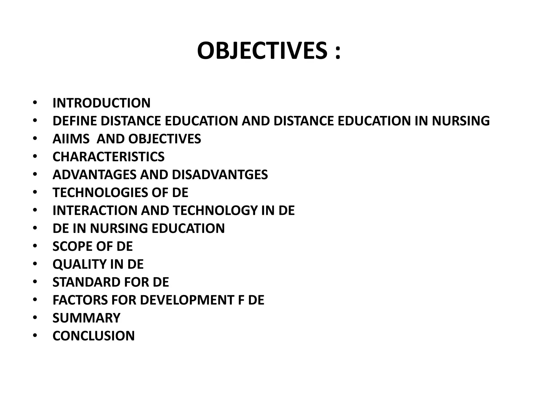 Distance education in nursing | PPTX