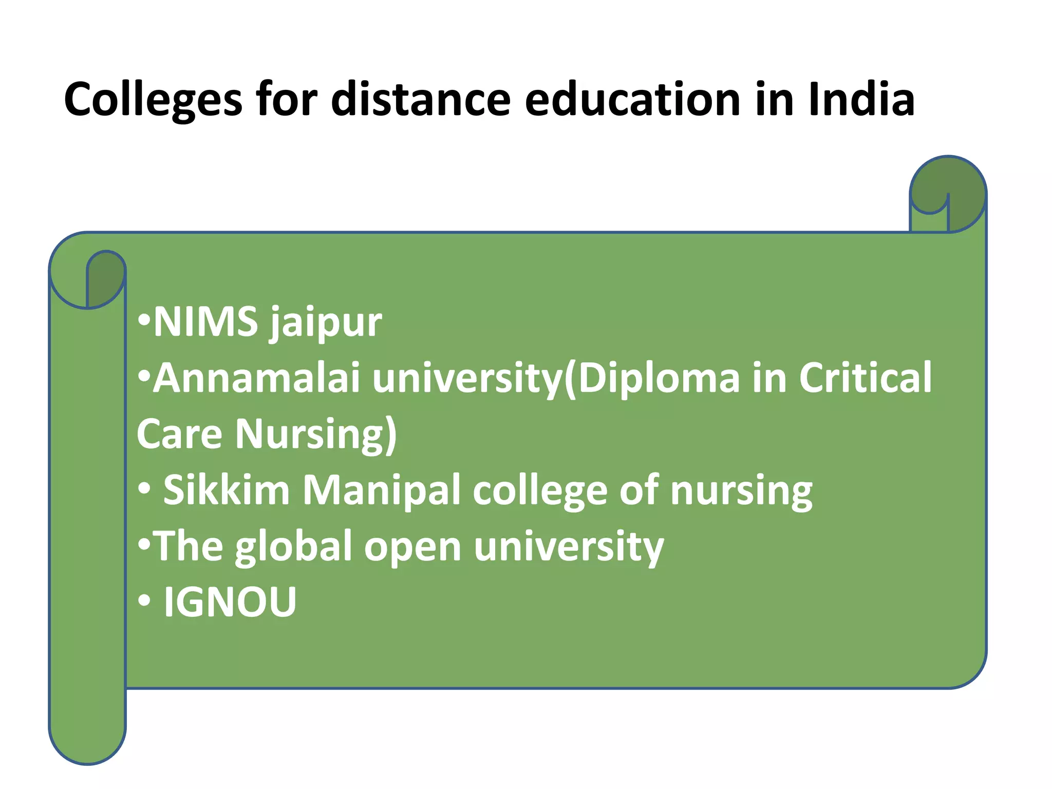 Distance education in nursing | PPTX