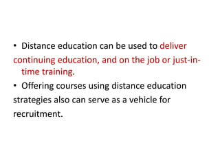 Distance education in nursing | PPTX