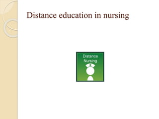 Distance education ppt | PPTX
